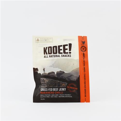 KOOEE Beef Jerky Habanero Chilli 30g – All About Organics Online