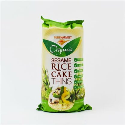 Pure Harvest Rice Cakes Thins Sesame 150g – All About Organics Online