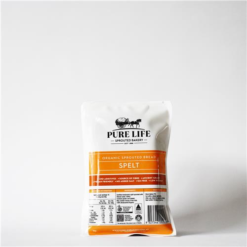 Pure Life Sprouted Spelt Bread 1kg – All About Organics Online