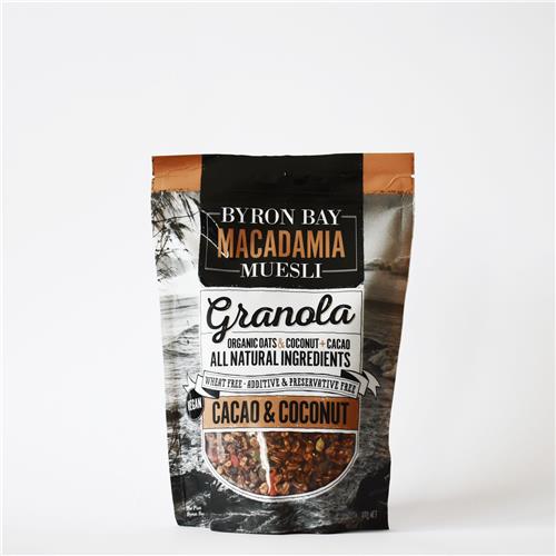 Byron Bay Macadamia Muesli Granola Cocao Coconut 400g – All About ...