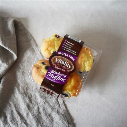 Vitality Blueberry Muffins 4 Pack 440g Gluten Free – All About Organics ...