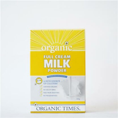 Organic Times Milk Powder Full Cream 300g Certified Organic – All About ...