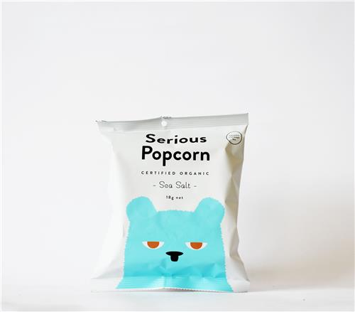 Serious Popcorn Sea Salt 18g Certified Organic – All About Organics Online