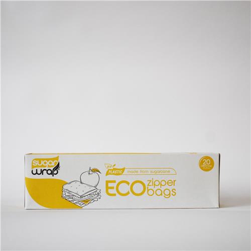 SugarWrap Eco Zipper Bags Large 20 Count – All About Organics Online