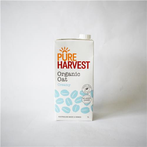 Pure Harvest Organic Creamy Oat Milk 1L – All About Organics Online