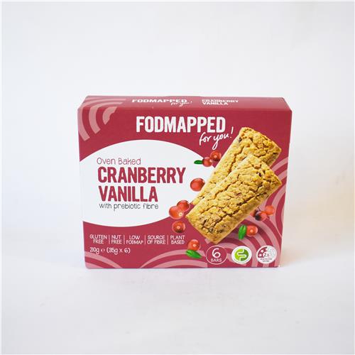 FODMAPPED Oven Baked Bars Cranberry Vanilla 6x35g – All About Organics ...