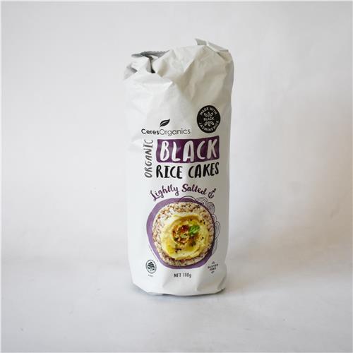 Ceres Organics Black Rice Cakes Lightly Salted 110g – All About ...
