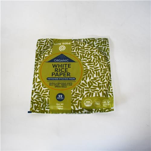 King Soba White Rice Paper 200g (D) – All About Organics Online