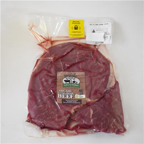 Kelty Farm Beef Round Steak – All About Organics Online