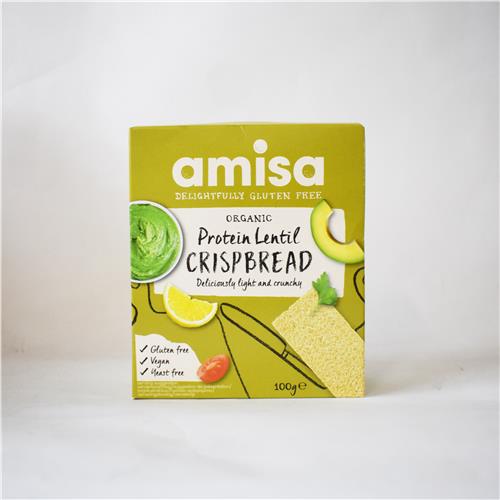 Amisa Organic Protein Lentil Crispbread 100g – All About Organics Online