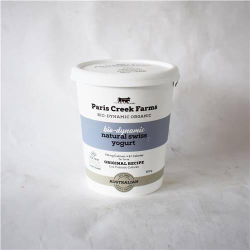 Paris Creek Bio-dynamic Natural Swiss Yoghurt 500g. – All About ...