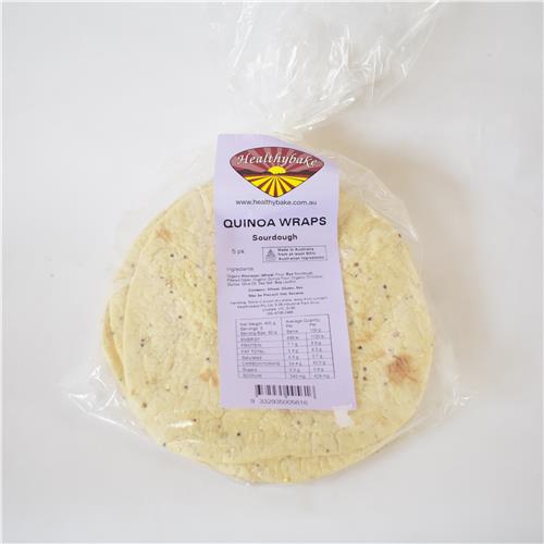 Healthybake Quinoa Wraps 5pks – All About Organics Online
