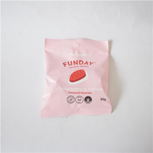 Funday Strawberry & Cream Gummies 50g – All About Organics Online