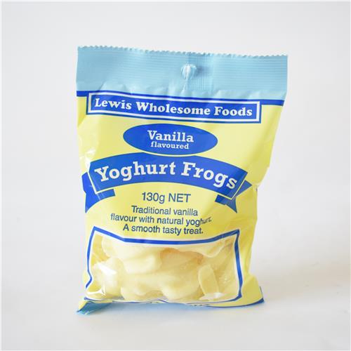 Lewis Confectionery Vanilla Yoghurt Frogs 130g – All About Organics Online