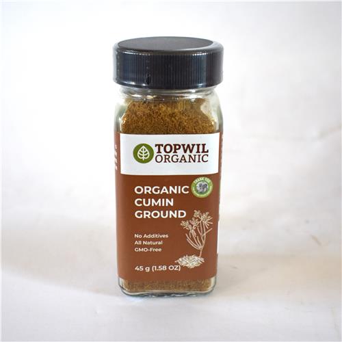 Topwil Spices Organic Cumin Ground 45g – All About Organics Online