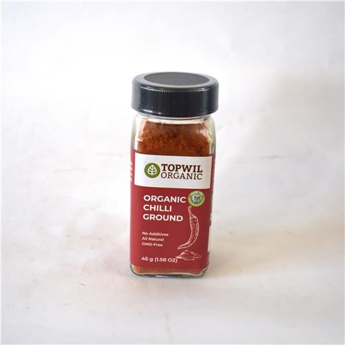 Topwil Spices Organic Chilli Ground 45g – All About Organics Online