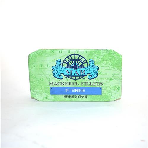 Mar Mackerel Fillets Brine Can 120g – All About Organics Online
