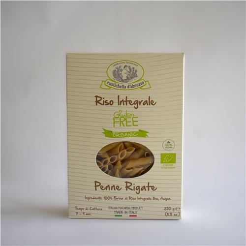 Rustichella GF Penne Rigate Brown Rice 250g – All About Organics Online