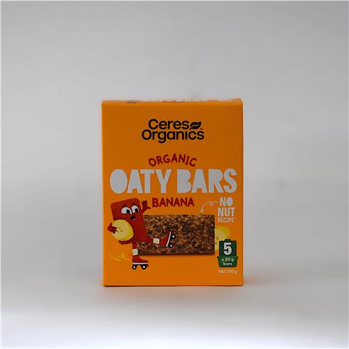 Ceres Oaty Bars Banana 5pk 100g Certified Organic – All About Organics ...