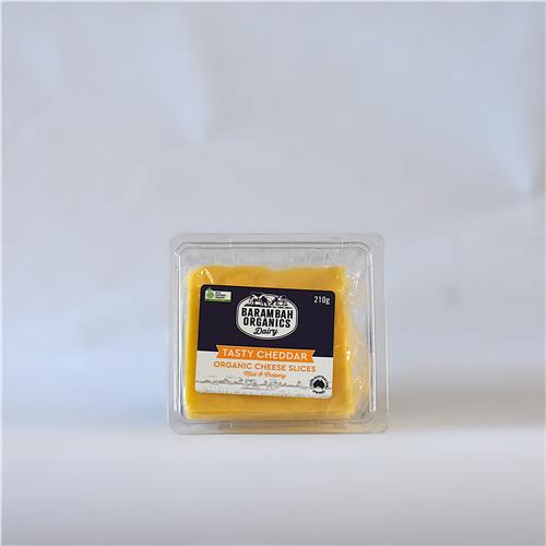 Barambah Cheese Cheddar Sliced 210g Certified Organic – All About ...