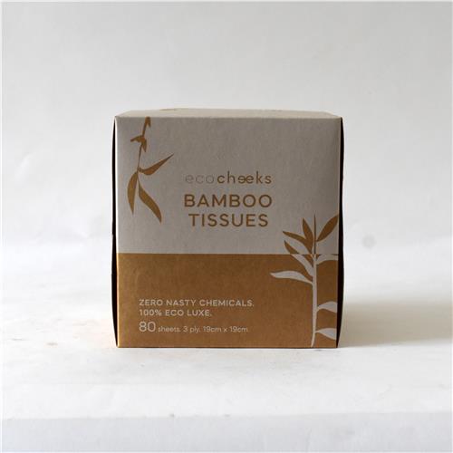 Eco Cheeks Tissues Unbleached Bamboo (Individual) – All About Organics ...
