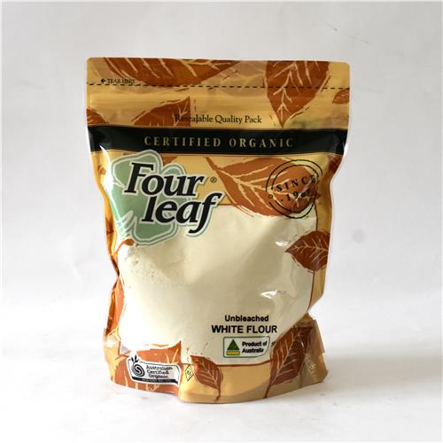 Four Leaf Flour White Unbleached 1Kg Certified Organic – All About ...